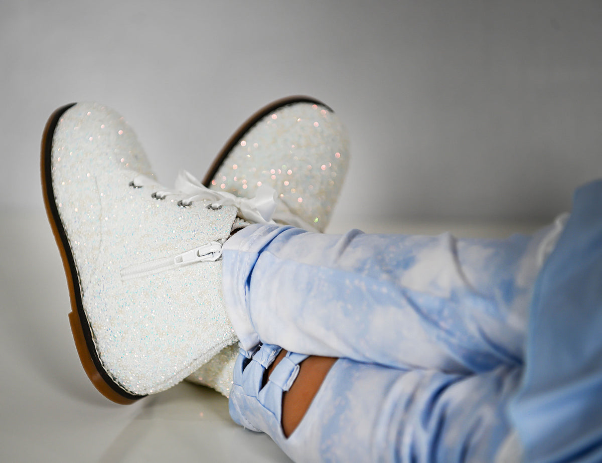 Winter Flurries glitter pearl Binx-RTS – My Shoe Casa