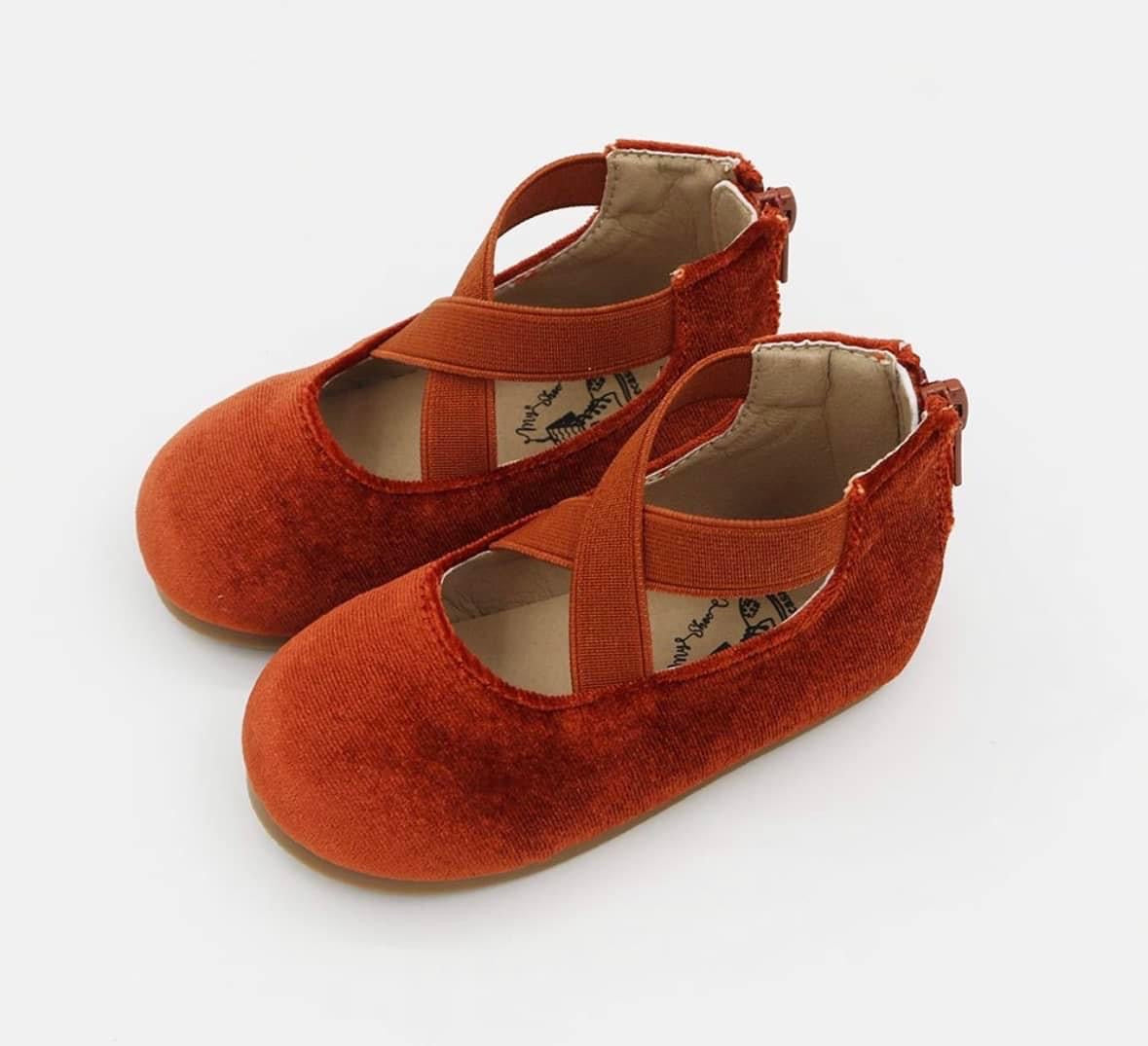 Velvet ballet-Rust-RTS – My Shoe Casa